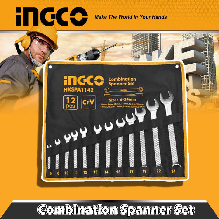 INGCO Combination spanner set - HKSPA1142 | Lazada PH
