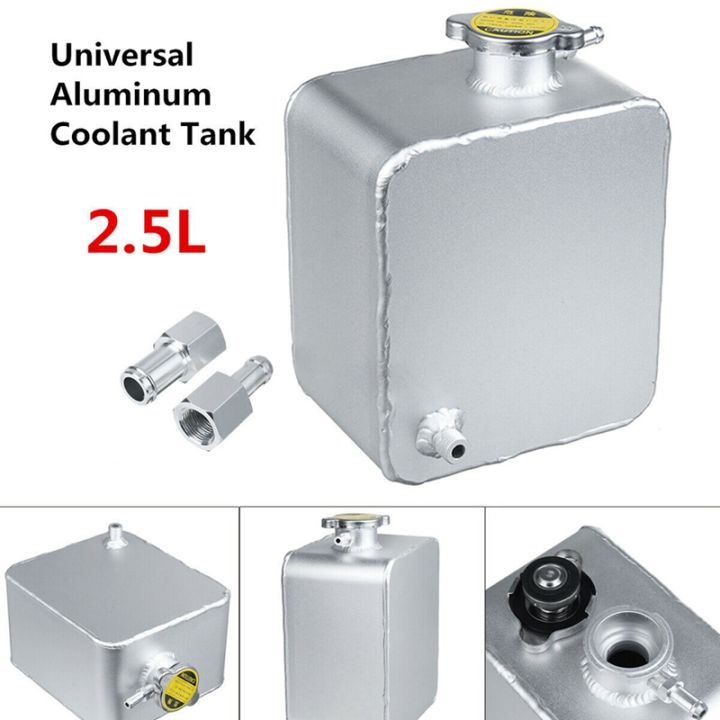 Coolant Overflow Tank 2.5L Universal Aluminum Coolant Radiator Overflow ...