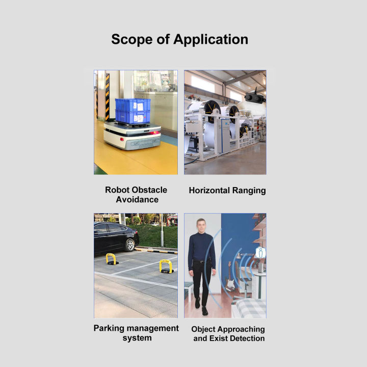 Integrated Ultrasonic Distance Sensor IP67 Obstacle Avoidance Sensor ...