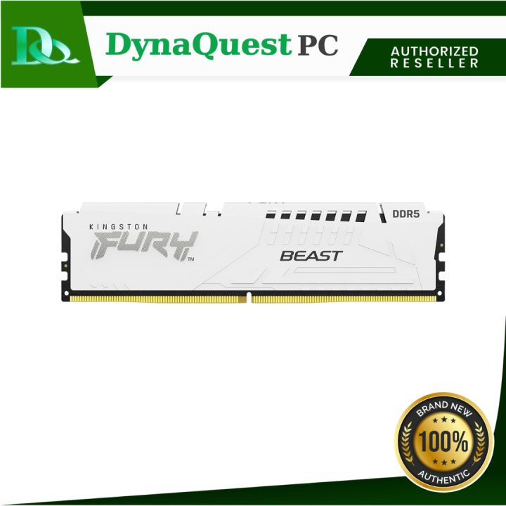 Kingston Fury Beast 16GB (1x16GB) White DDR5 5600MT/s CL36 KF556C36BWE-16 Desktop Memory | Lazada PH