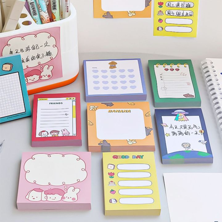 HAI SE Cute 50 Sheets Scrapbook Decoration Writing Pads N Times Sticky ...
