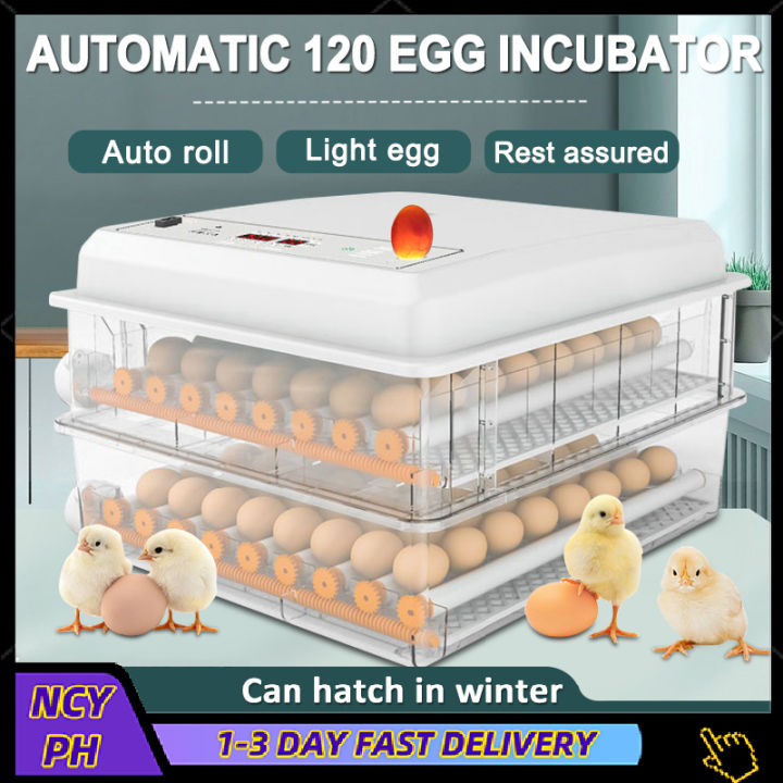 【COD+Spot】220V Egg Automatic Digital Incubator 16/36/64/120 Eggs Fully ...