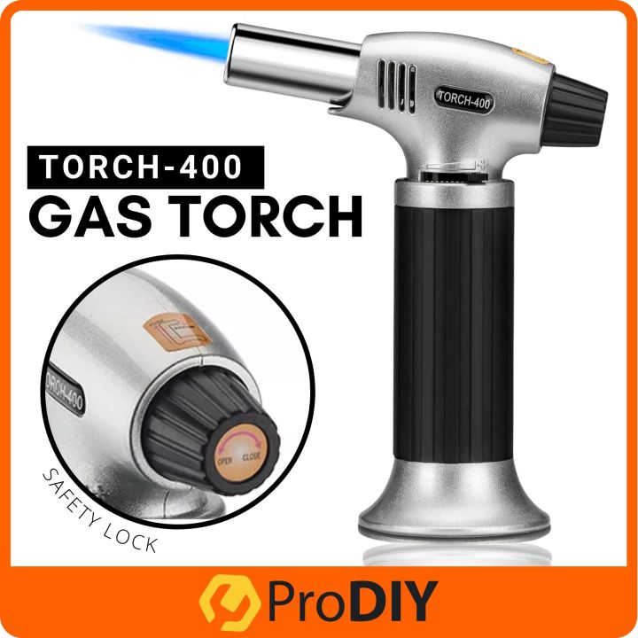 TORCH-400 Gas Torch Professional Kitchen Cooking Torch with Lock ...
