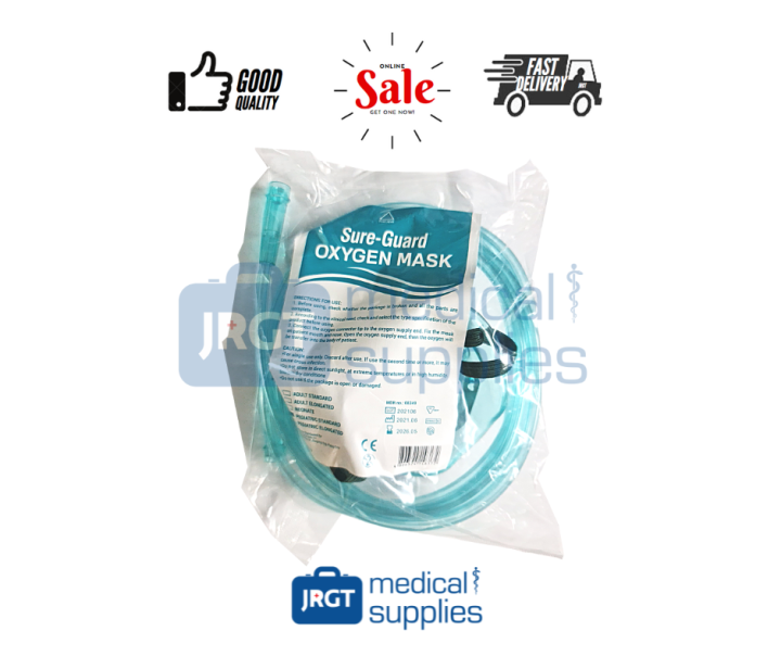 SureGuard Oxygen Mask for Nebulizer and Medical Needs with hose for ...