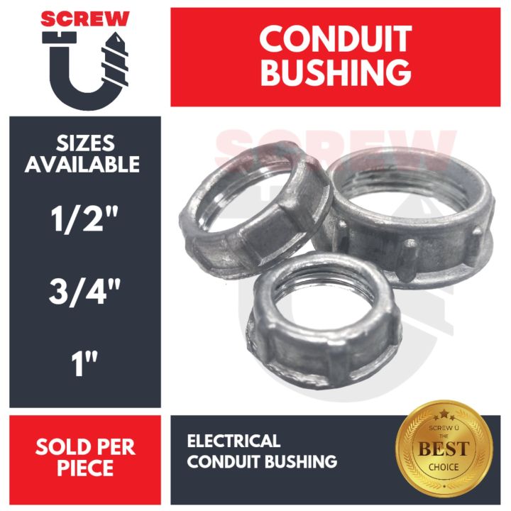 Electric Conduit Bushing 1/2" | 3/4" | 1" | Sold Per Pc | Lazada PH