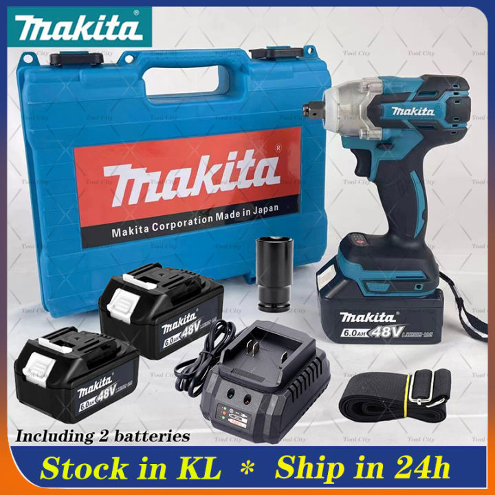 MAKITA Original 48V Cordless Electric Wrench 2 Battery Brushless ...