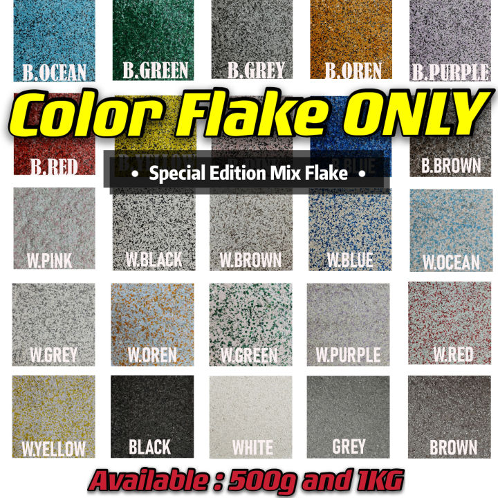 Epoxy Colour Flake ONLY ** Special Edition Color Flake Mixed ...