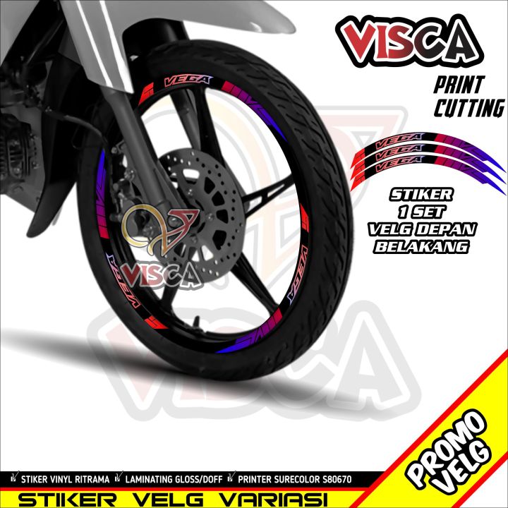 Stiker Velg List Velg Motor Stiker Velg Vega Bunglon Custom | Lazada ...
