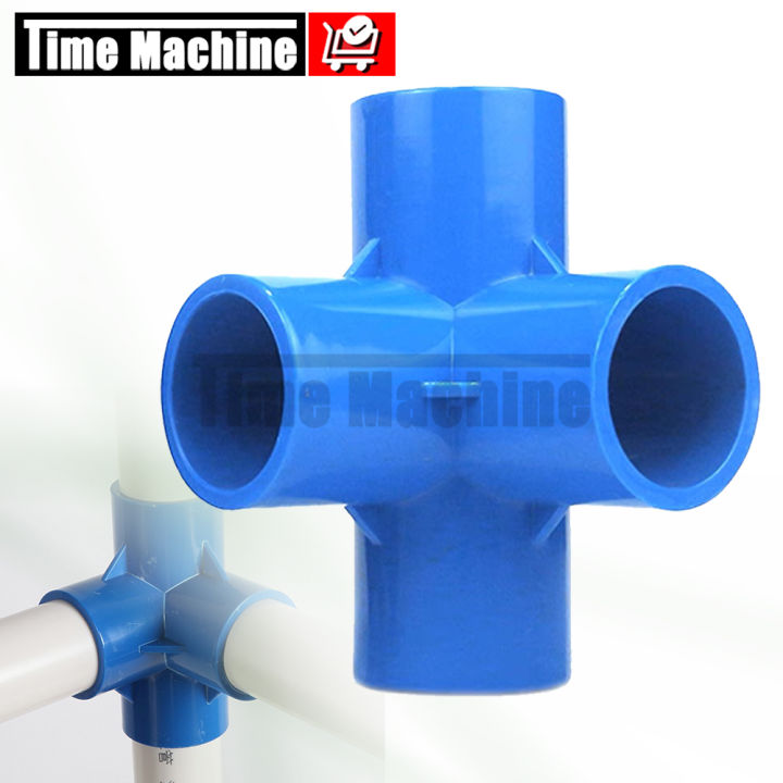 Pipe Connector Pvc Blue Fittings Four-Way Water Pipe Fittings | Lazada PH