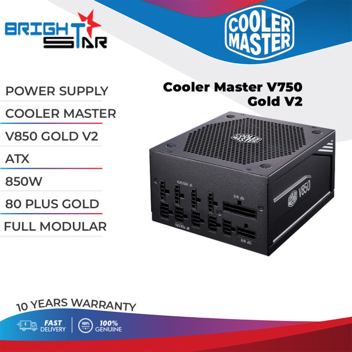 Cooler Master V850 Gold V2 850W 80 Plus Gold Full Modular Power Supply ...