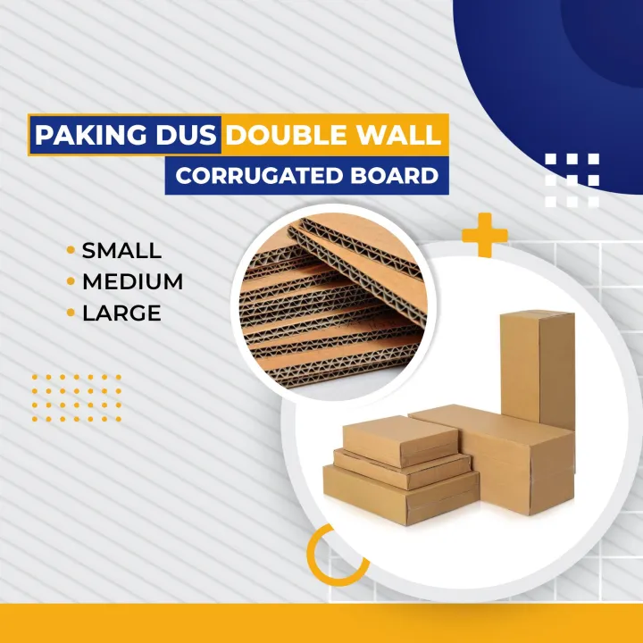 Paking dus double wall corrugated board -small -medium to extra large ...