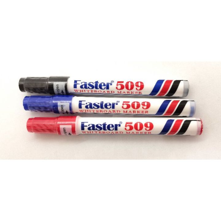 FASTER 509 WHITEBOARD MARKER PEN CHISEL ( 1 pcs ) | Lazada