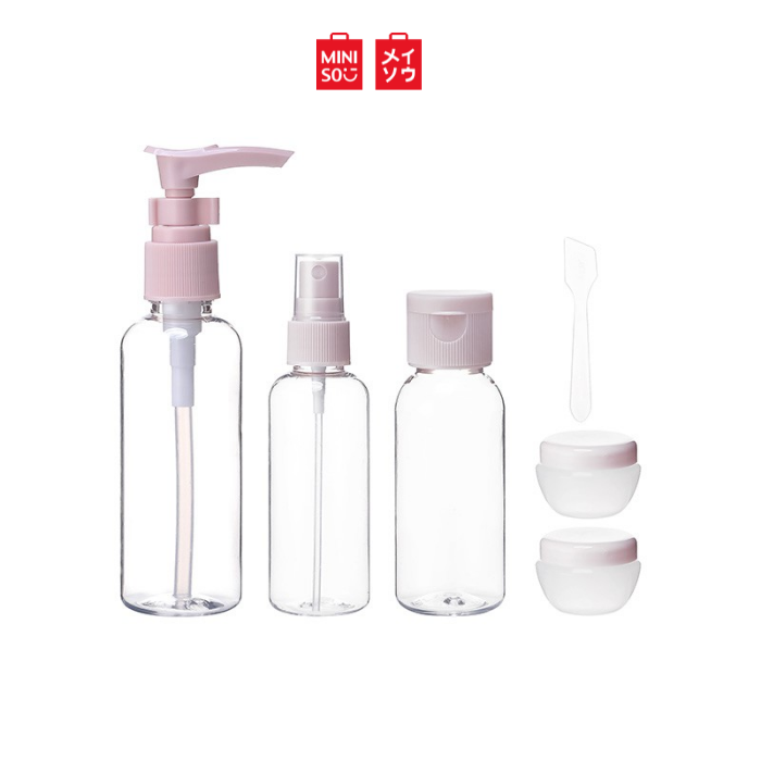 Miniso Travel Bottle Set Transparent Spray Portable Refillable Bottle ...