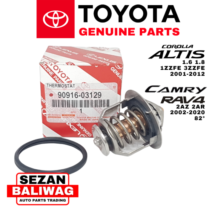 ORIGINAL TOYOTA THERMOSTAT 82°C WITH GASKET COROLLA ALTIS CAMRY RAV4 ...