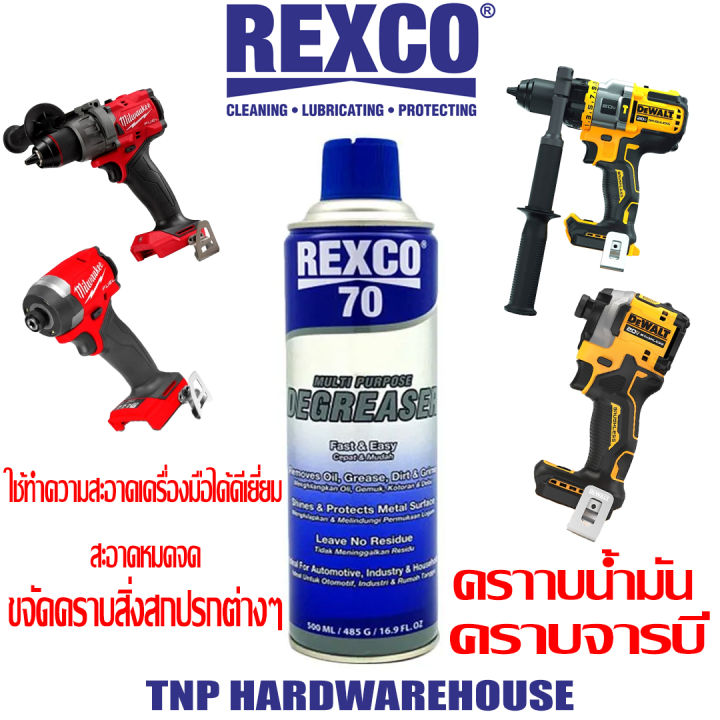 REXCO 70 DEGRESER สเปรย์ขจัดน้ํามันและจารบี ขนาด 500 ML. มาตรฐาน MSDS ...
