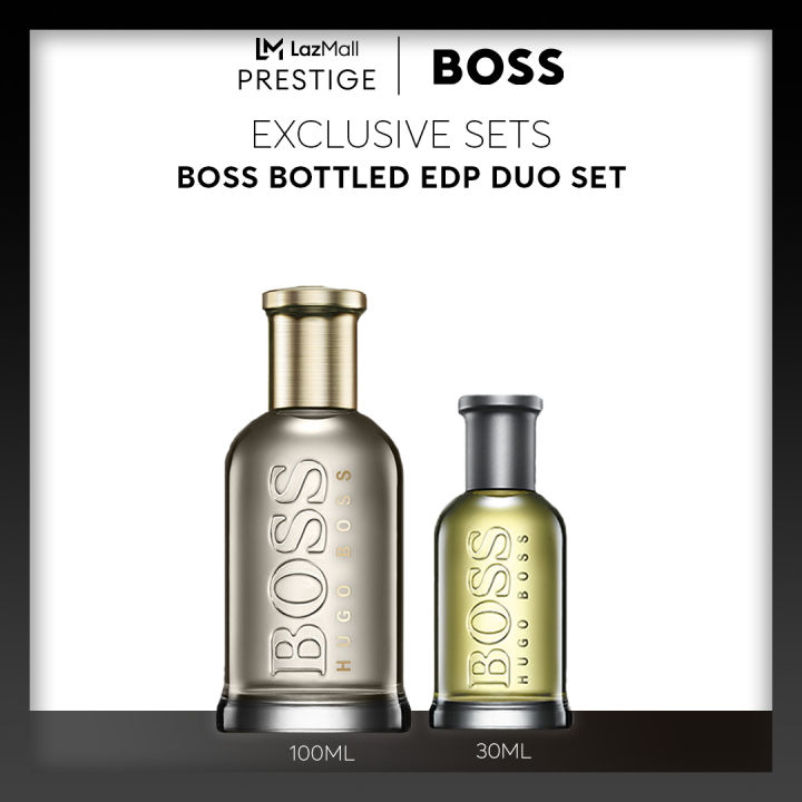 BOSS Bottled EDP 100ml Duo Set for Men | Woody Fresh fragrance set for ...