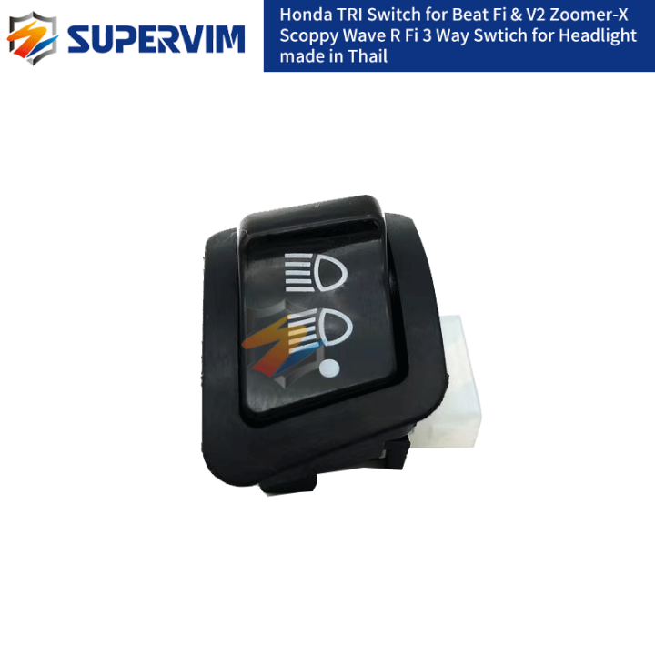 Supervim Motorcycle Honda TRI Switch for Beat Fi & V2 Zoomer-X Scoppy ...