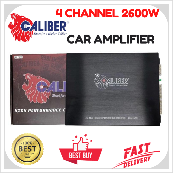 CALIBER Car Power Amplifier 2600Watts 4-CH Channel 4ch amp | Lazada