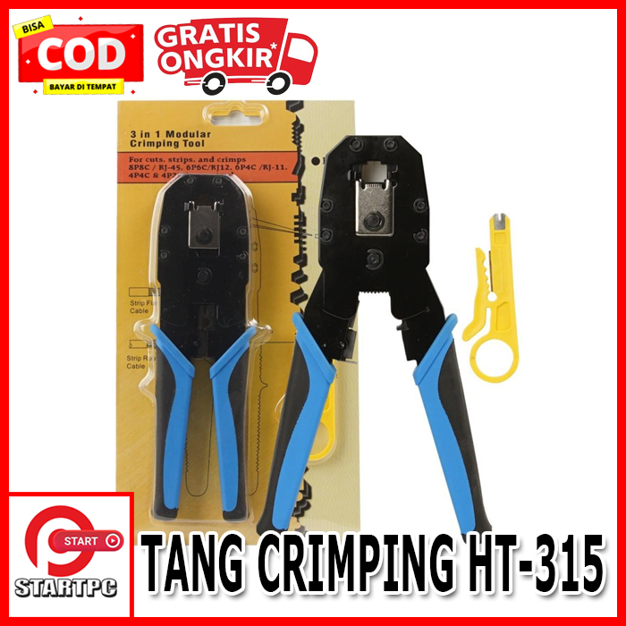 Tang Crimping RJ45/RJ11 Crimping Tools 3in1 | Lazada Indonesia