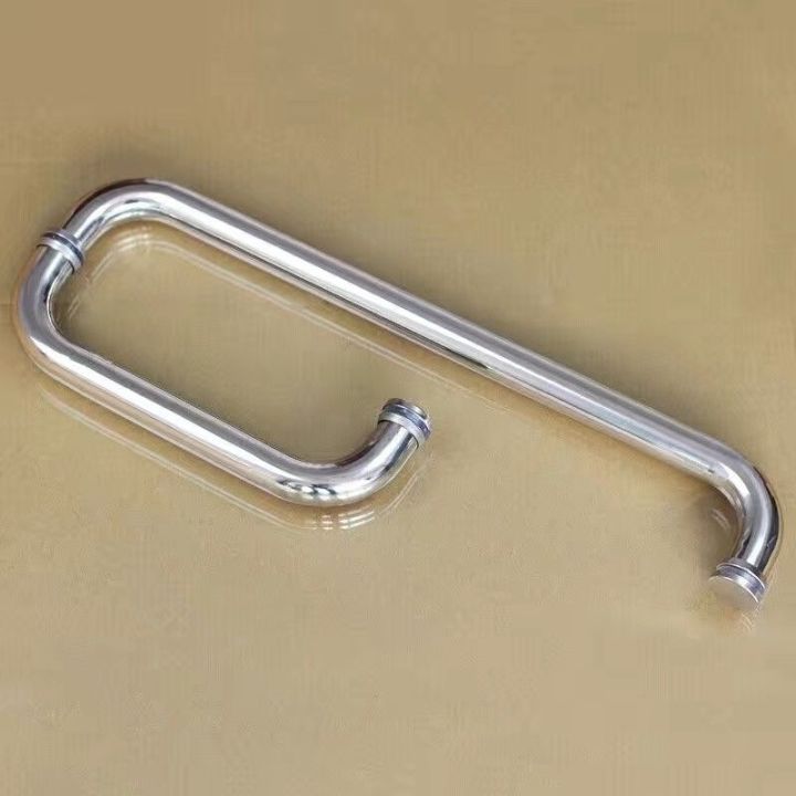 Shower room fan-shaped bathroom round tube handle can be pulled inside ...