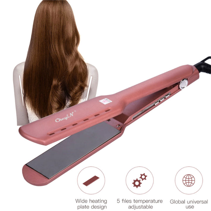 【Malaysia Ready Stock】Ckeyin 44MM Wide Hair Straightener Temperature Adjustable Flat Iron ...