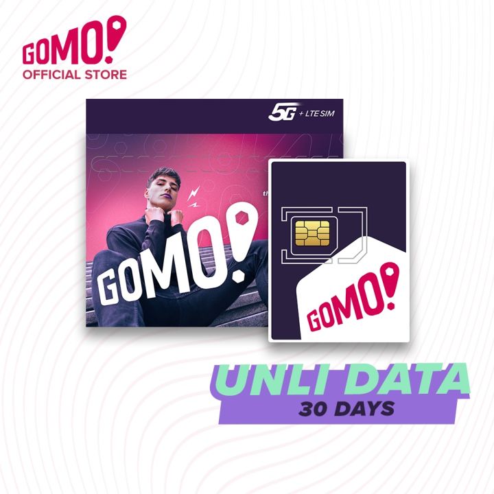 GOMO Sim 30gb No Expiry or Simcard w/ Unli Data 30 Days Unlimited ...