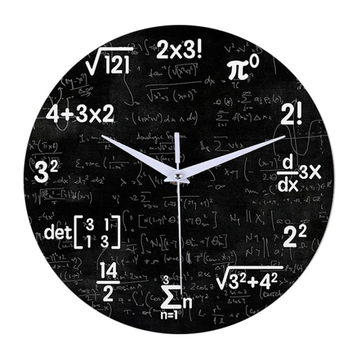 (KSXG) Math Wall Clock,Mathematics Clock,for Kids Math Formulas Icons ...