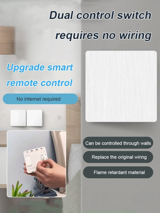 Intelligent Switch Panel Wireless Remote Control DualControl Switch ...