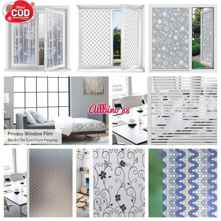 Stiker Kaca Ukuran 45cmx1M Sticker Kaca/Kamar Mandi/Stiker Kaca Jendela ...