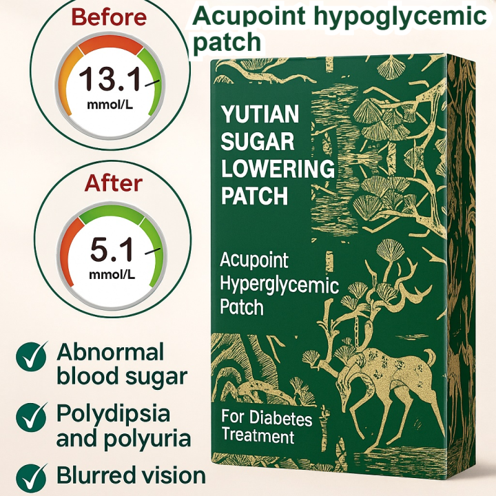 Yutian Sugar Lowering Patch Acupoint Symptoms Blood Glucose Patch ...