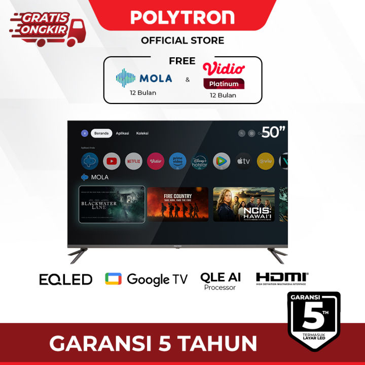 POLYTRON Smart Cinemax EQLED 50 Inch PLD 50QG9059 | Lazada Indonesia