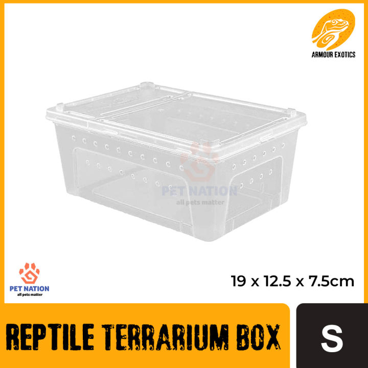 Armour Exotics Reptile Terrarium Box Transport Box for Geckos ...