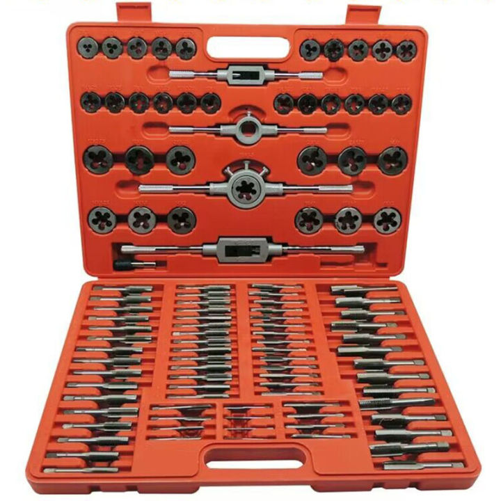 110pcs Tap and Die Tool Set Alloy Steel Tap and Die Set Metric Thread ...