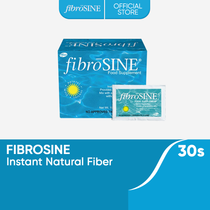Fibrosine Instant Natural Fiber 30 Sachets with Dietary Fiber to Keep a ...