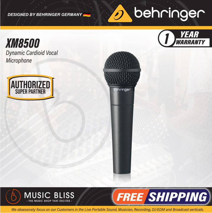 Behringer XM8500 Dynamic Vocal Microphone (XM 8500 / XM-8500) | Lazada