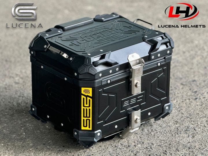 SEC Motorcycle Top Box - Alloy - 45L Liters with Back Rest | Lazada PH