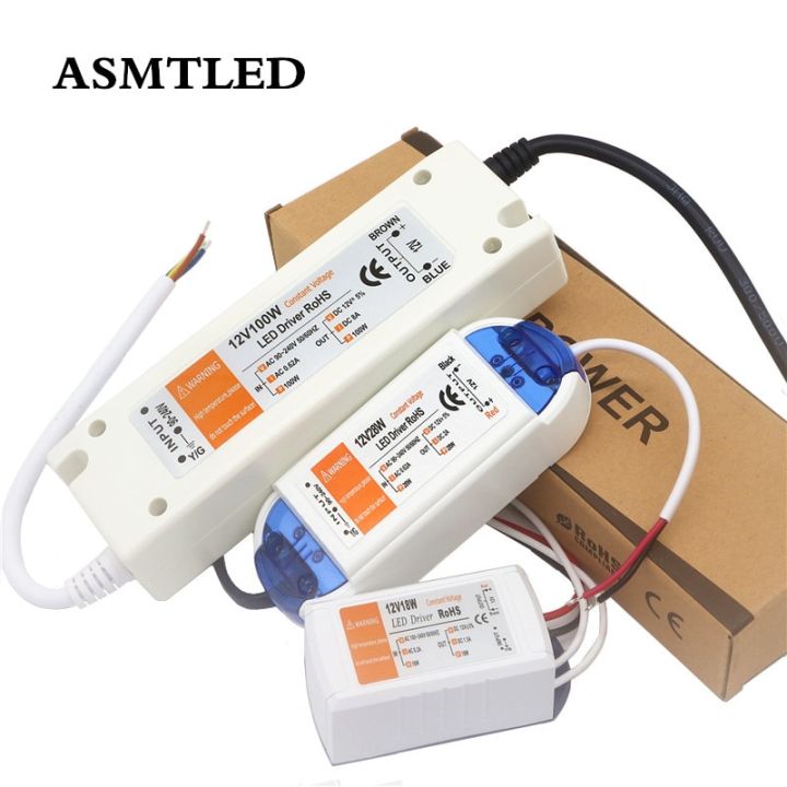 DC12V 18W 36W 72W 100W Lighting Transformers High Quality LED Driver ...