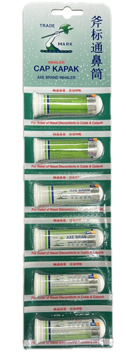 Cap Kapak Axe Brand Inhaler Tube (6tubes/card x 1.7gm) | Lazada