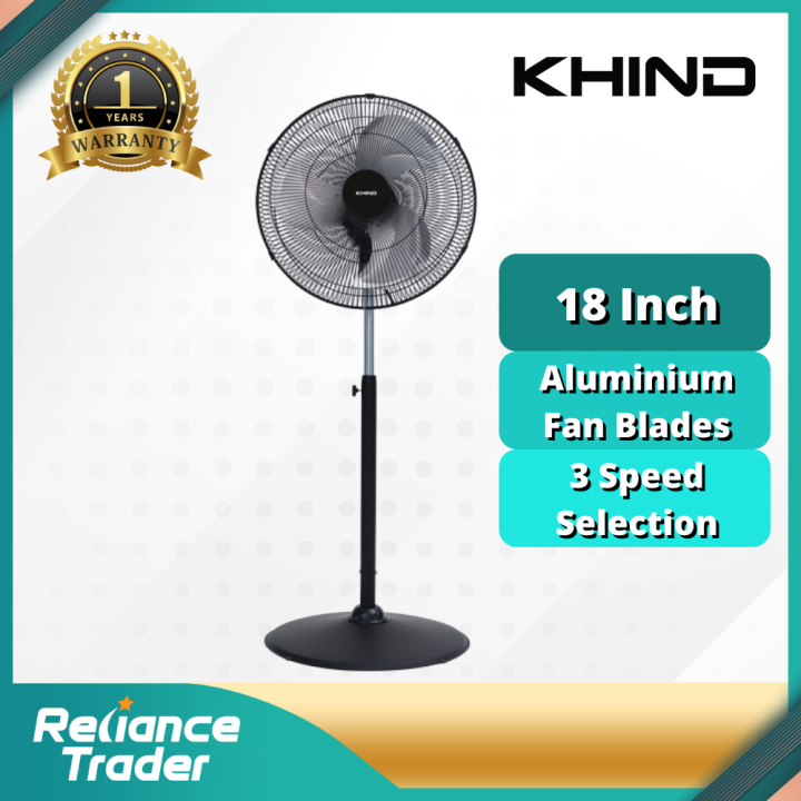 KHIND INDUSTRIAL STAND FAN (18 INCH) SF1802B / SF1805 | Lazada