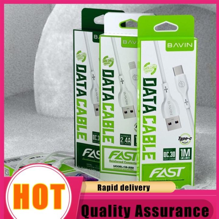 Original Bavin CB222 QC3.0 Data Fast Charging For Android Micro USB ...