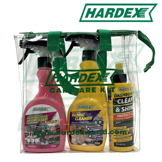 Hardex Car Care Kit (Multi-Purpose Degreaser, Interior Fabric Cleaner ...