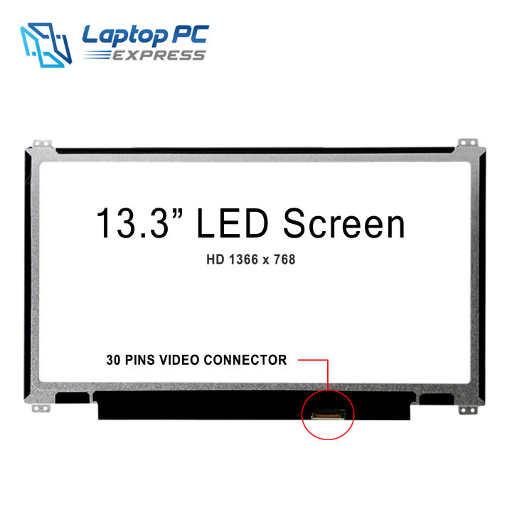 Laptop LED Screen Acer Slim Type LED 13.3" inches 30 Pins Top and ...