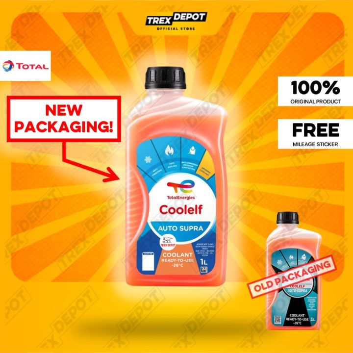 Total Coolelf Auto Supra -26°C Coolant (1L) | Lazada