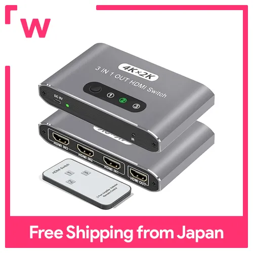 4K HDMI Switcher 3-Input HDMI Switcher One-Touch Switching Manual ...