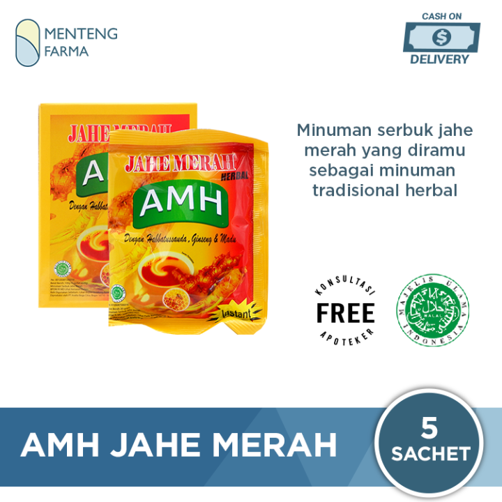 AMH Jahe Merah Isi 5 Sachet - Minuman Jahe Merah | Lazada Indonesia