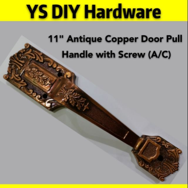 11 Antique Copper Door Pull Handle with Screw (A/C) | Lazada