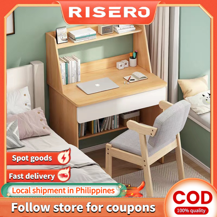 RISERO Study Table For Student Adult Home Office Desk Table With Drawer ...