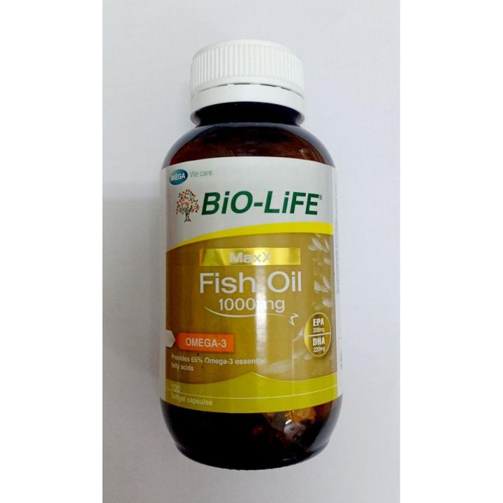 BIO-LIFE MAXX FISH OIL 1000MG 30SOFTGEL CAPSULES | Lazada
