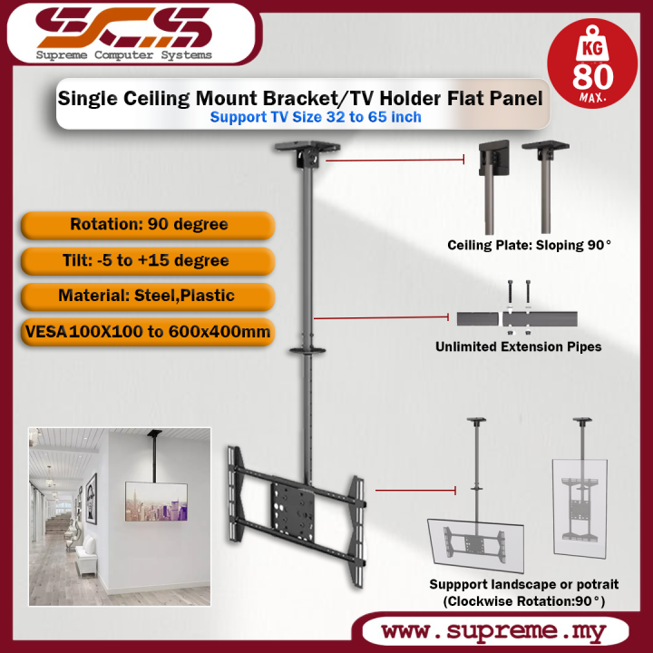【Monitor Stand / LED Stand :】Single LED TV or Monitor Ceiling Mount ...