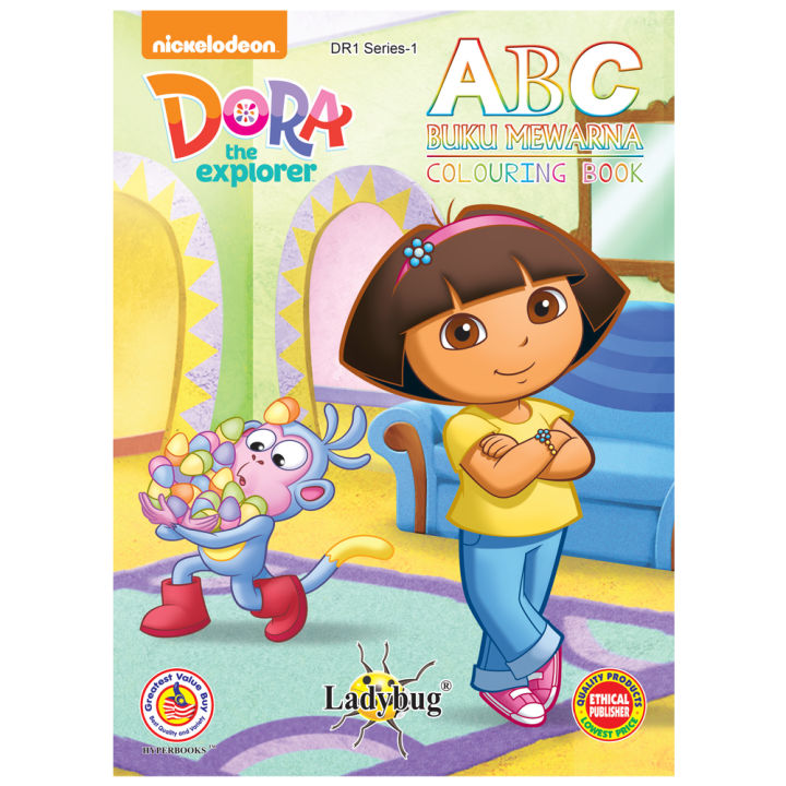 Dora The Explorer Abc Colouring Book DR1 SERIES 1 | Lazada